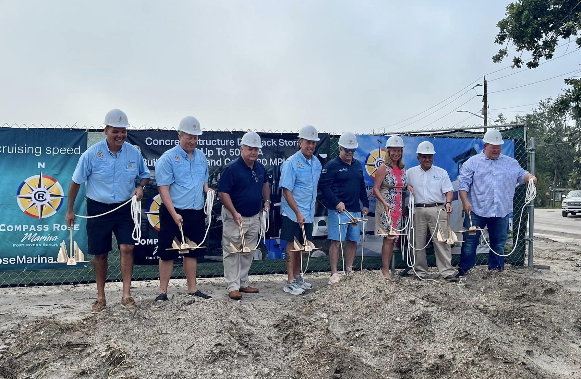 Chris-Tel "Sets Anchor" on Compass Rose Marina Project