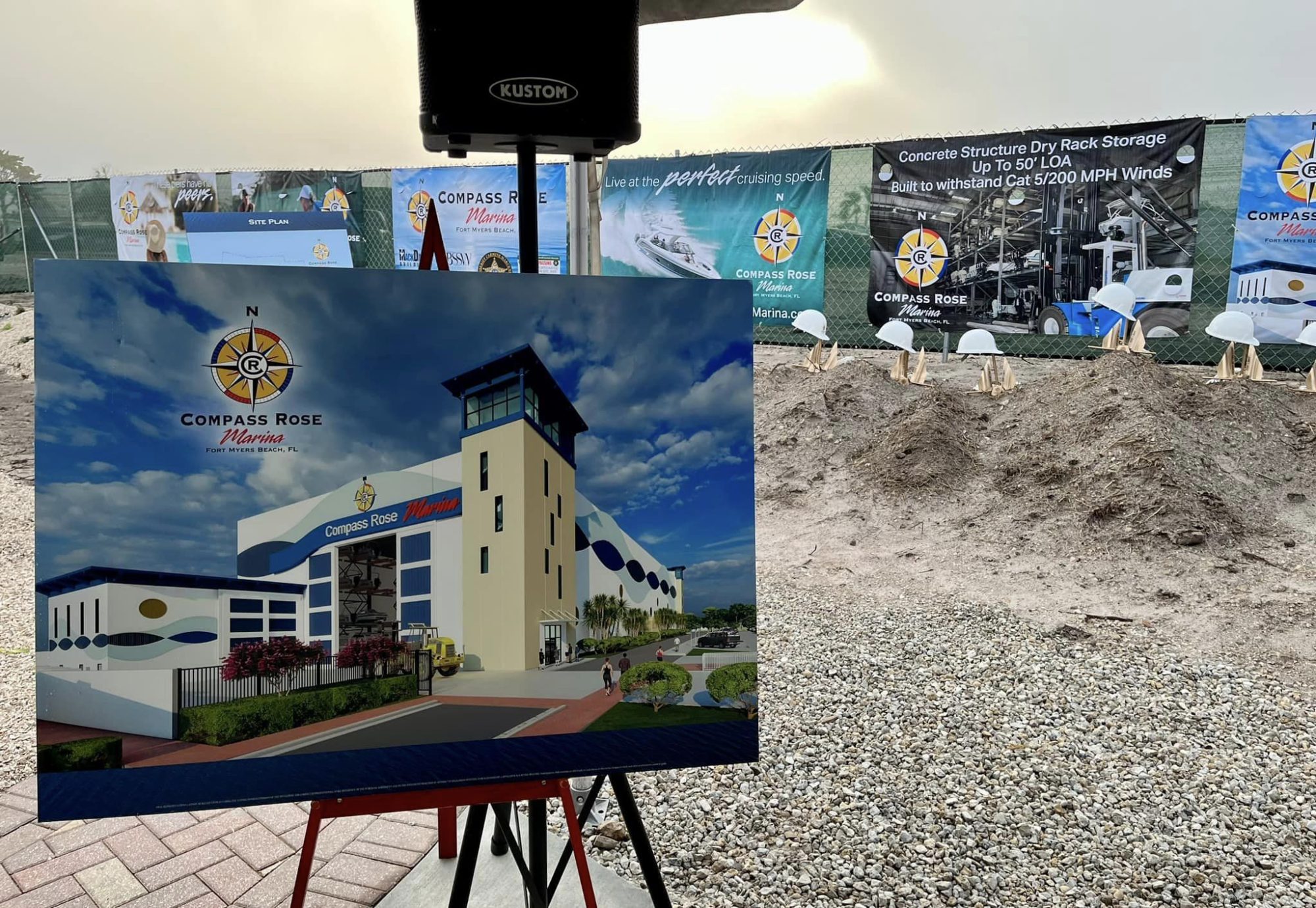 Chris-Tel "Sets Anchor" on Compass Rose Marina Project